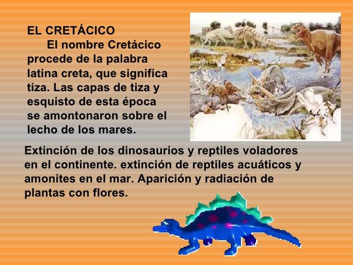 Periodo Cretácico: características principales - RESUMEN