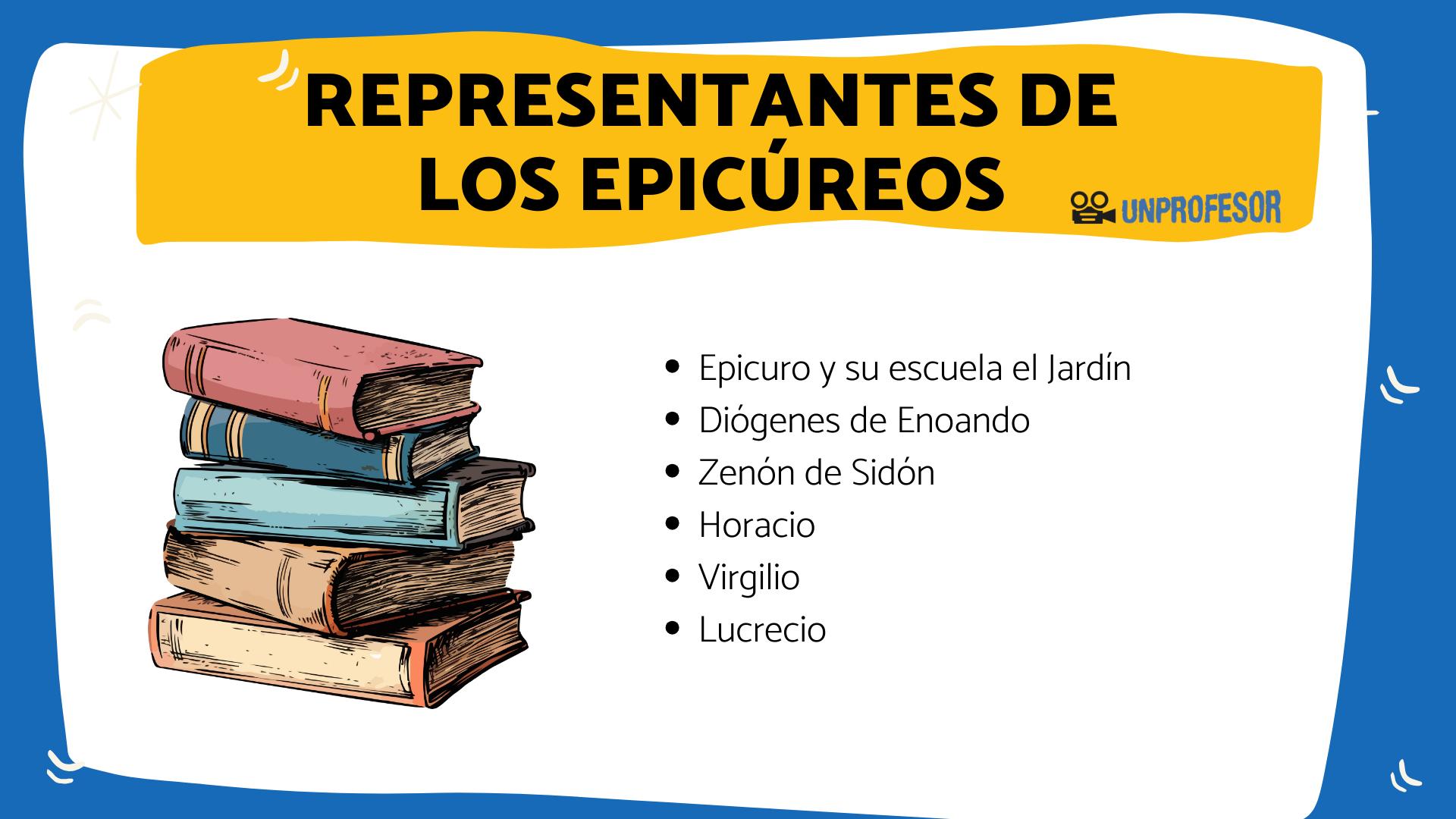 5 representantes de los EPICÚREOS en la filosofía