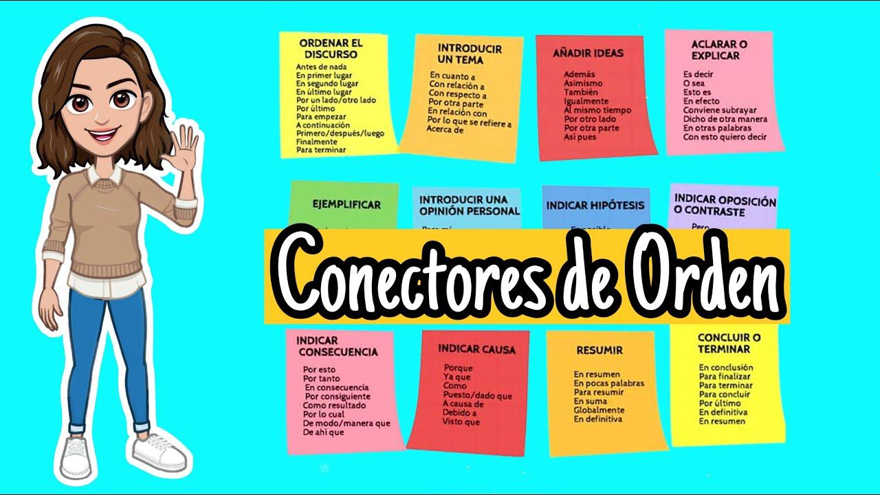 Qué son los conectores de ORDEN y ejemplos