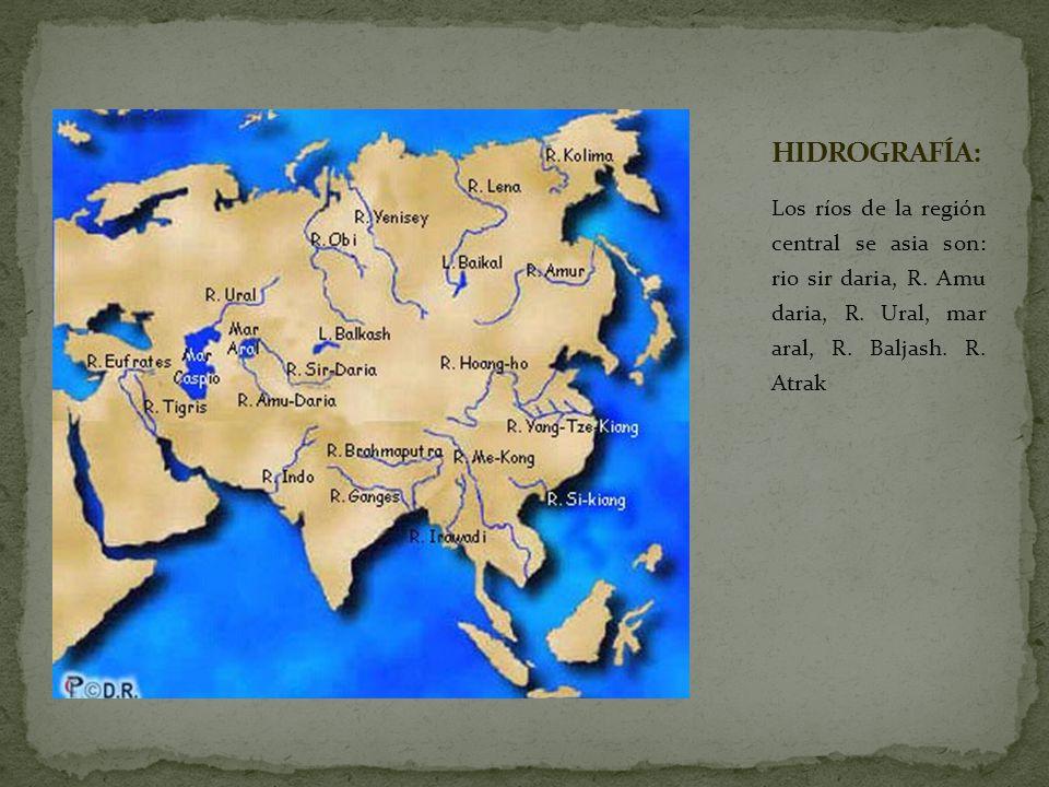 Los ríos de Asia Central más importantes - ¡¡CON MAPA!!