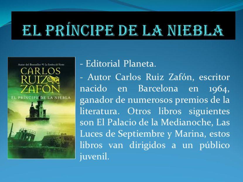 El Príncipe de la niebla: resumen por capítulos