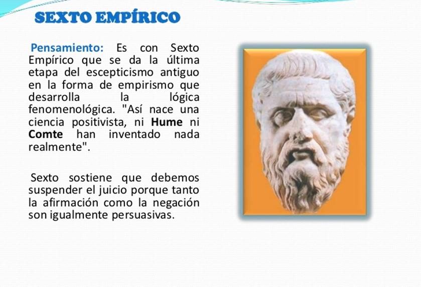 ESCEPTICISMO: representantes principales - RESUMEN!!