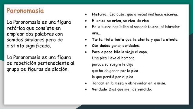 PARANOMASIA: significado y ejemplos - ¡¡RESUMEN CORTO!!