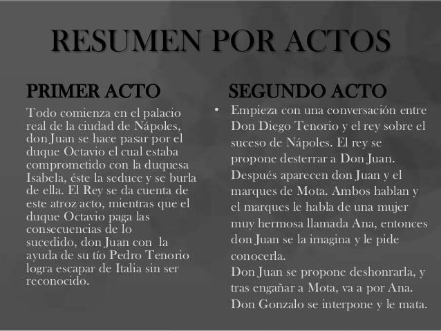 El burlador de Sevilla - ¡¡RESUMEN POR ACTOS!!