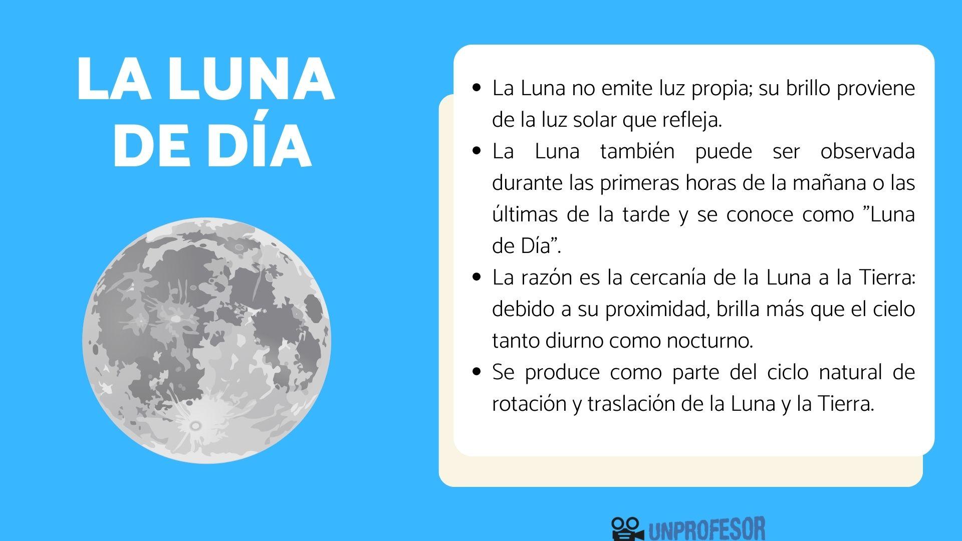 Por qué la LUNA se ve de día - aquí la respuesta