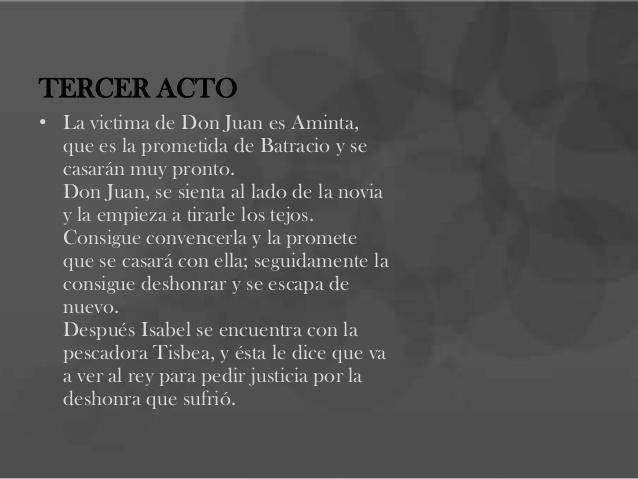 El burlador de Sevilla - ¡¡RESUMEN POR ACTOS!!