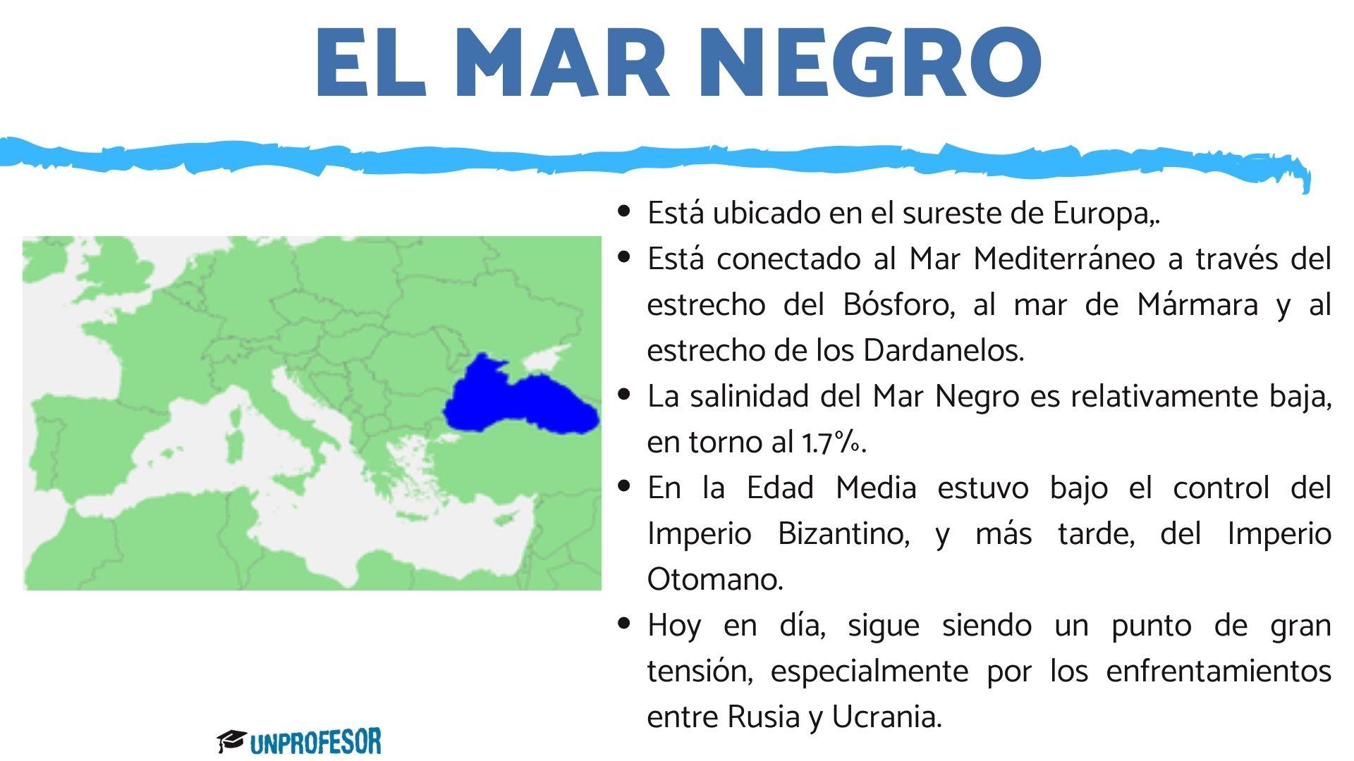 Mar NEGRO: ubicación y características