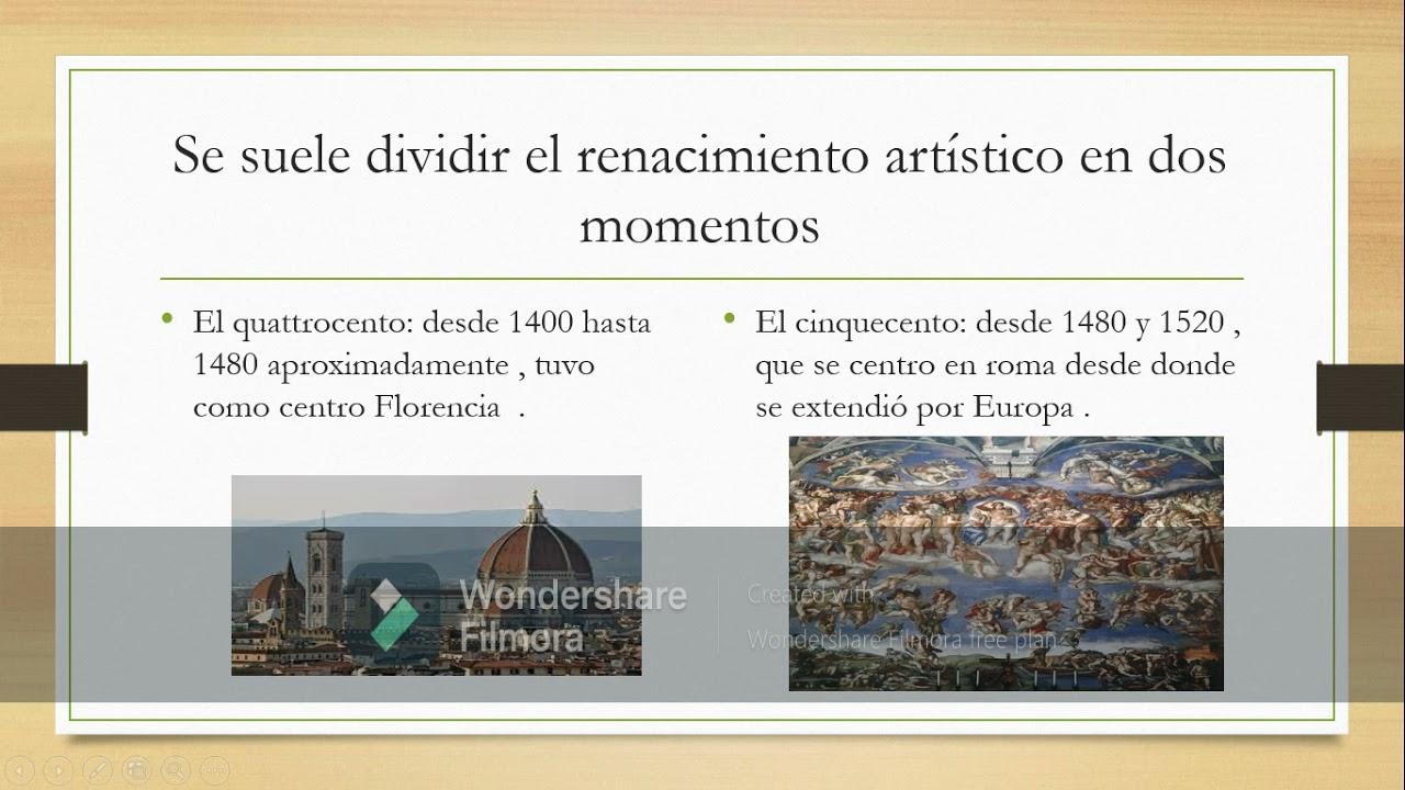 11 características del CINQUECENTO en el arte