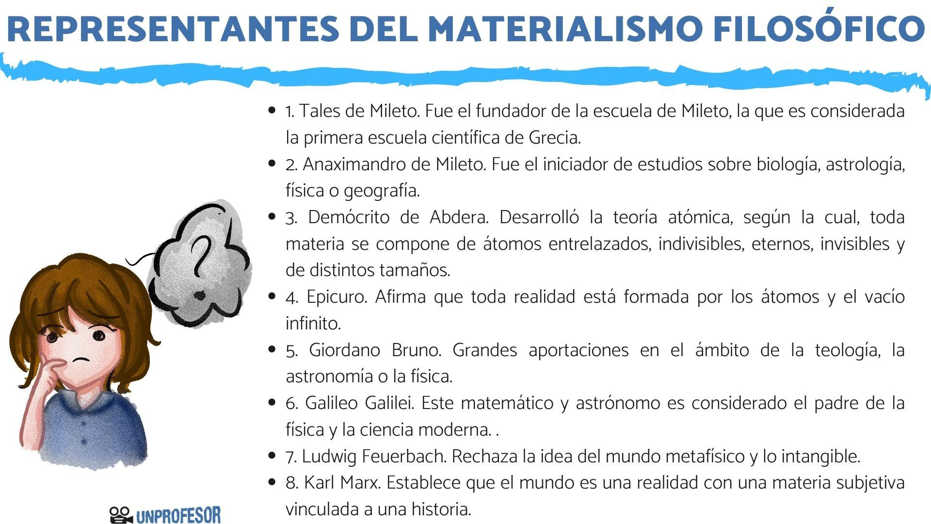 8 representantes del MATERIALISMO filosófico - resumen + vídeos! 8 representantes del MATERIALISMO filosófico - resumen + vídeos!